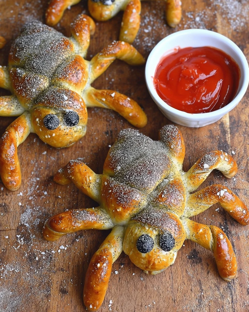 Easy Pretzel Spiders Recipe